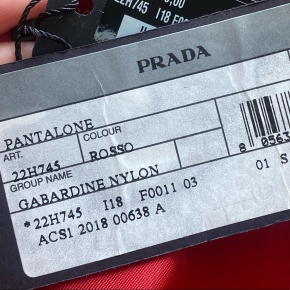 Prada | Pants & Jumpsuits | Cherry Red Prada Track Pants | Poshmark